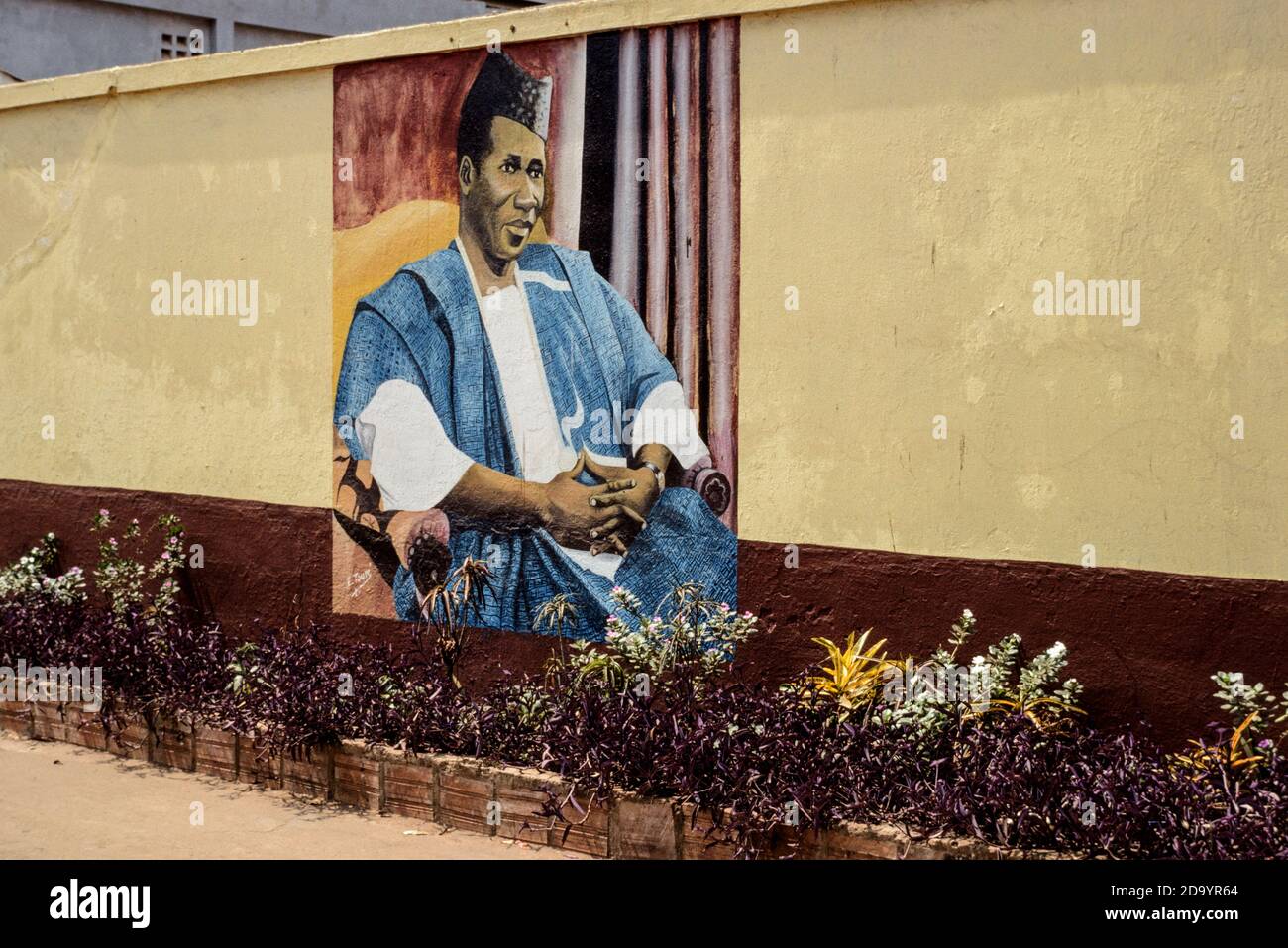 Wall mural of President Ahmed Sekou Toure Conakry revolutionary leader ...