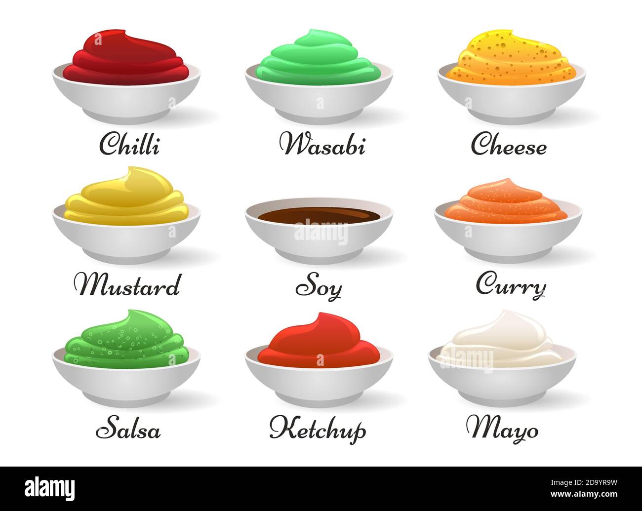 White dip sauce sour Stock Vector Images - Alamy