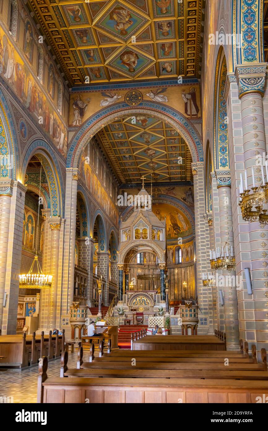 interior of Pecs Cathedral, Baranya County, Hungary Stock Photo - Alamy