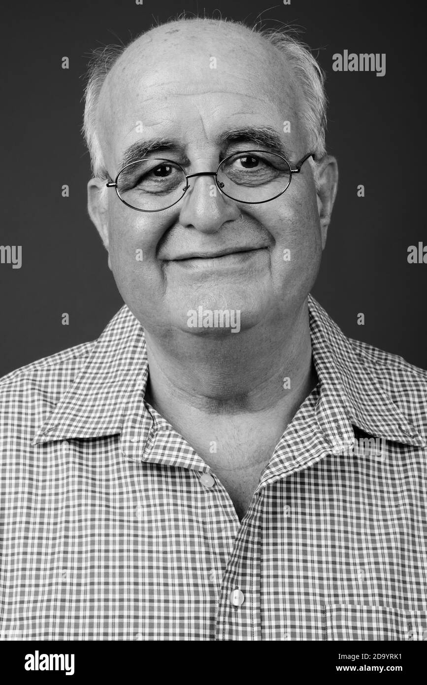 Fat senior man Black and White Stock Photos & Images - Alamy