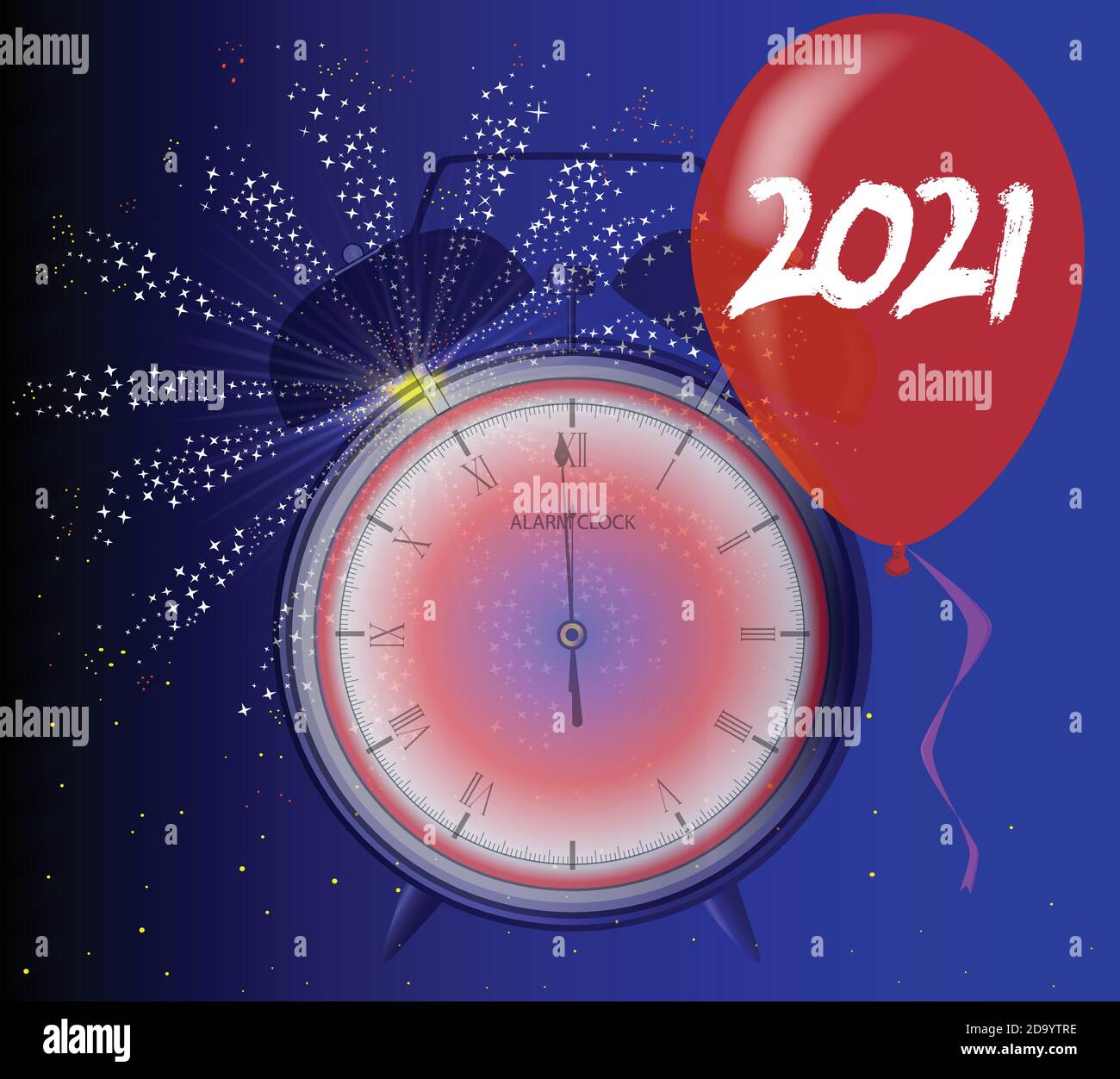Alarm clock balloon hi-res stock photography and images - Alamy