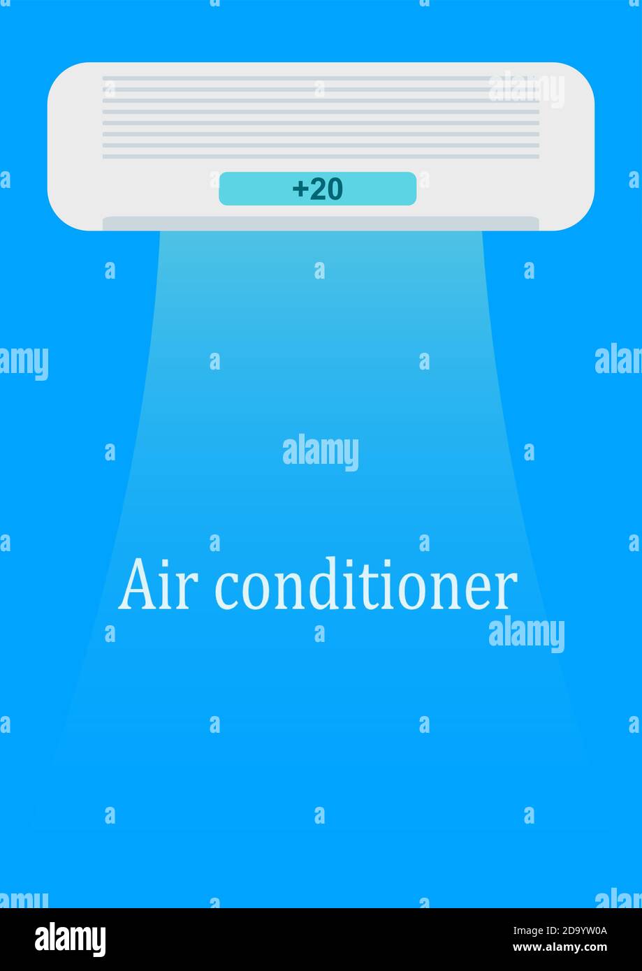 Indoor air conditioner unit Stock Vector Images - Alamy