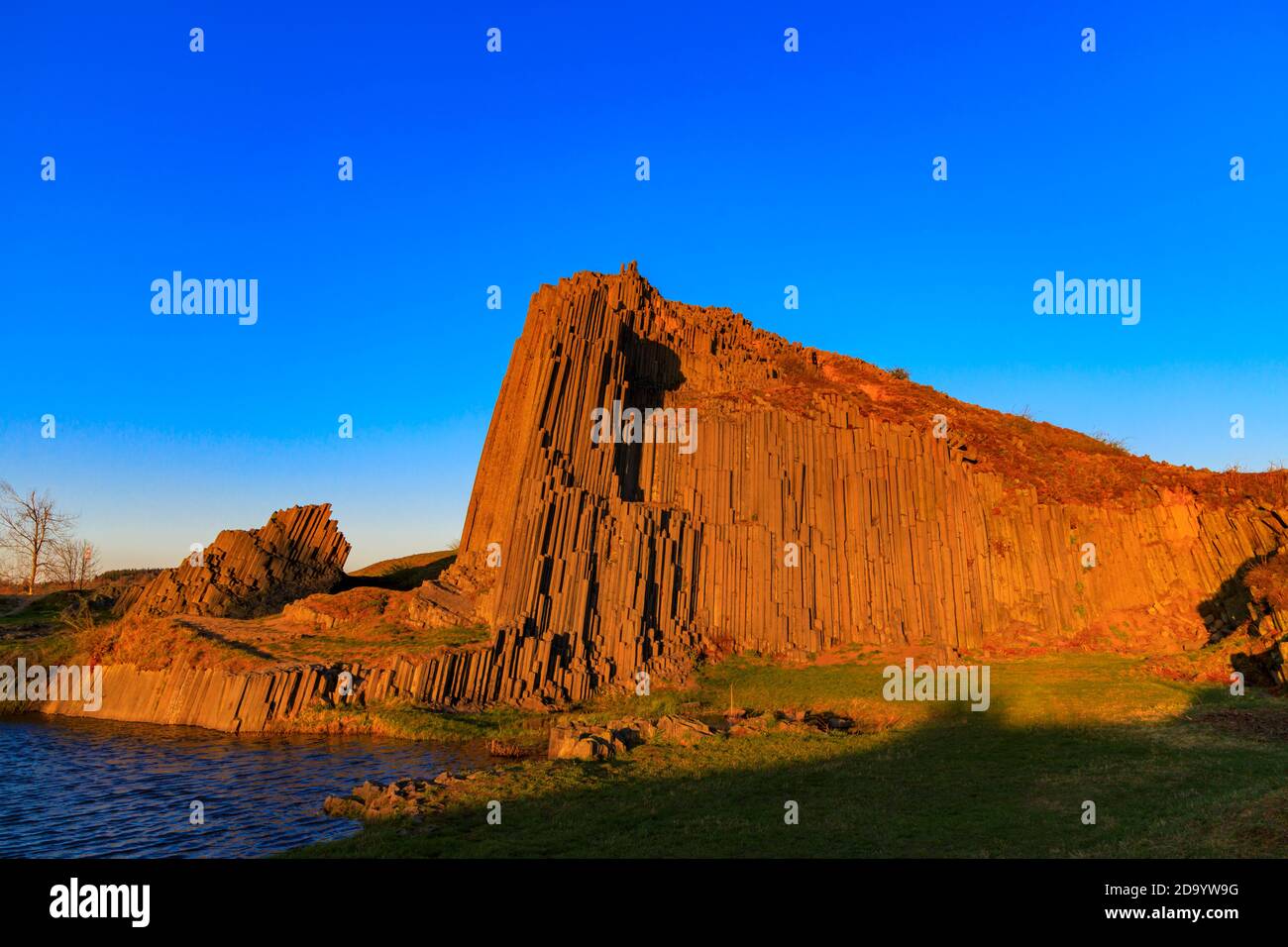 Polygonal structures of basalt columns, natural monument Panska skala ...