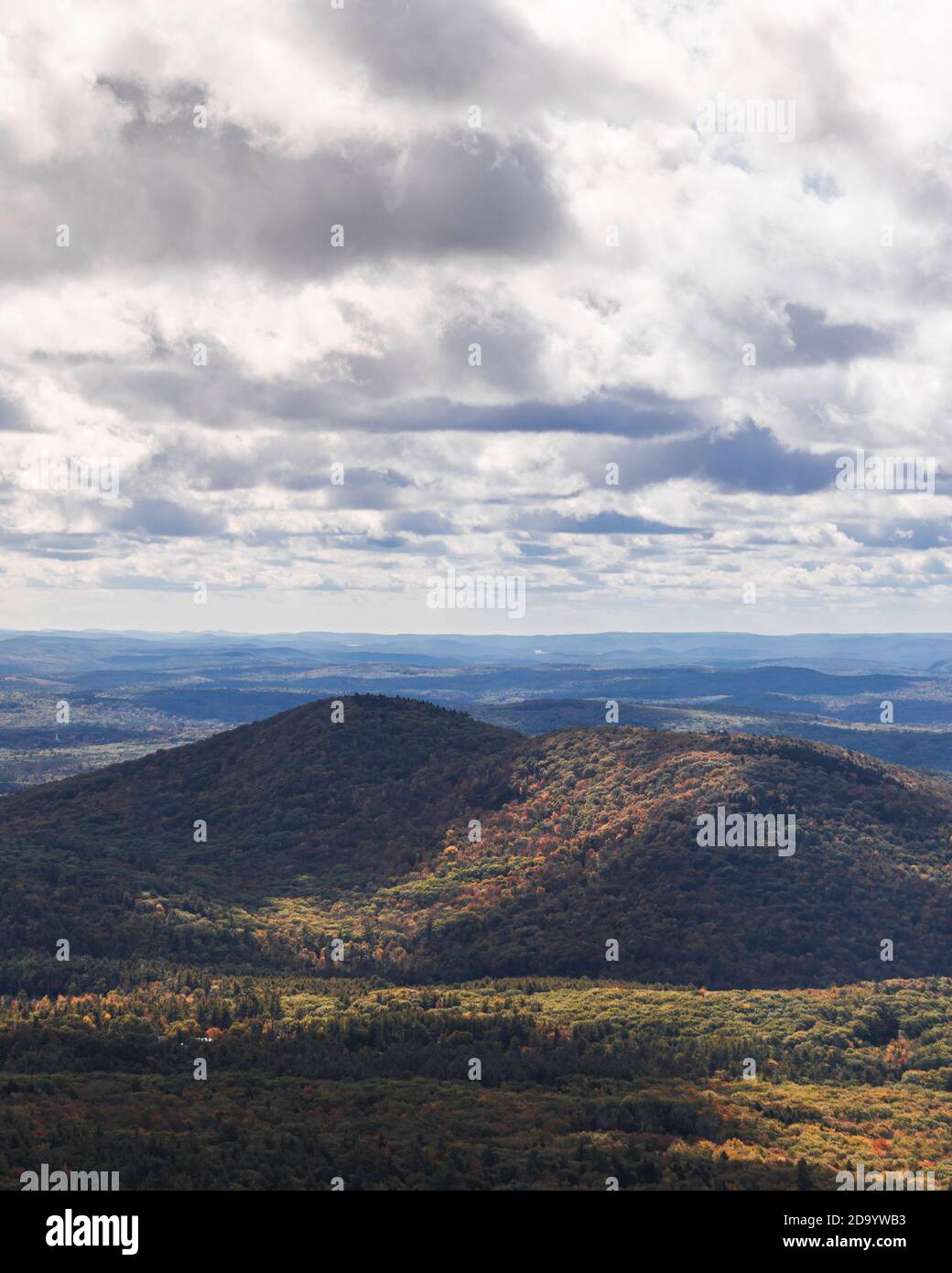 Climbing the Marlboro Trail on Mount Monadnock when you reach the first ...