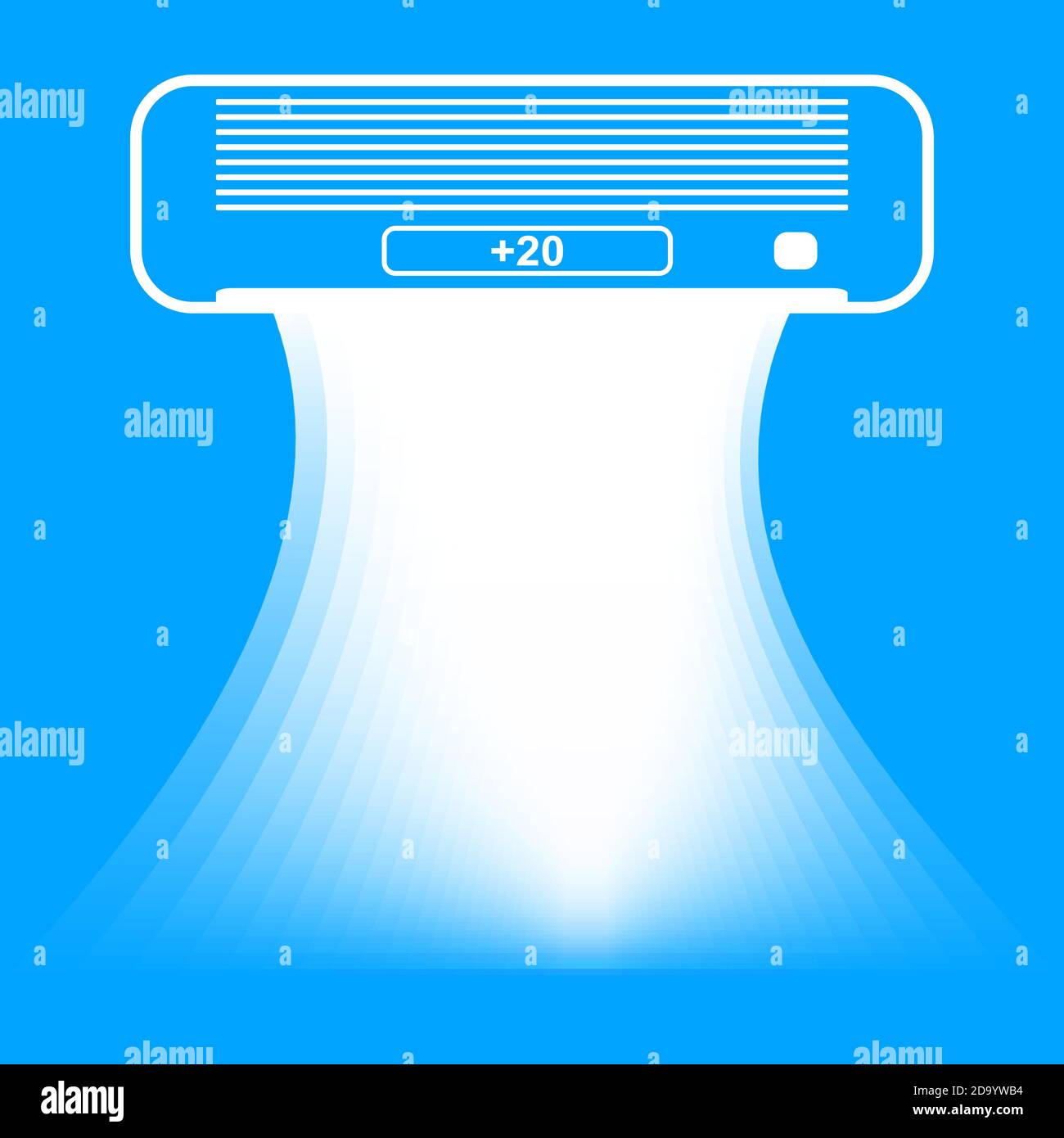 Split indoor unit air conditioner Stock Vector Images - Alamy