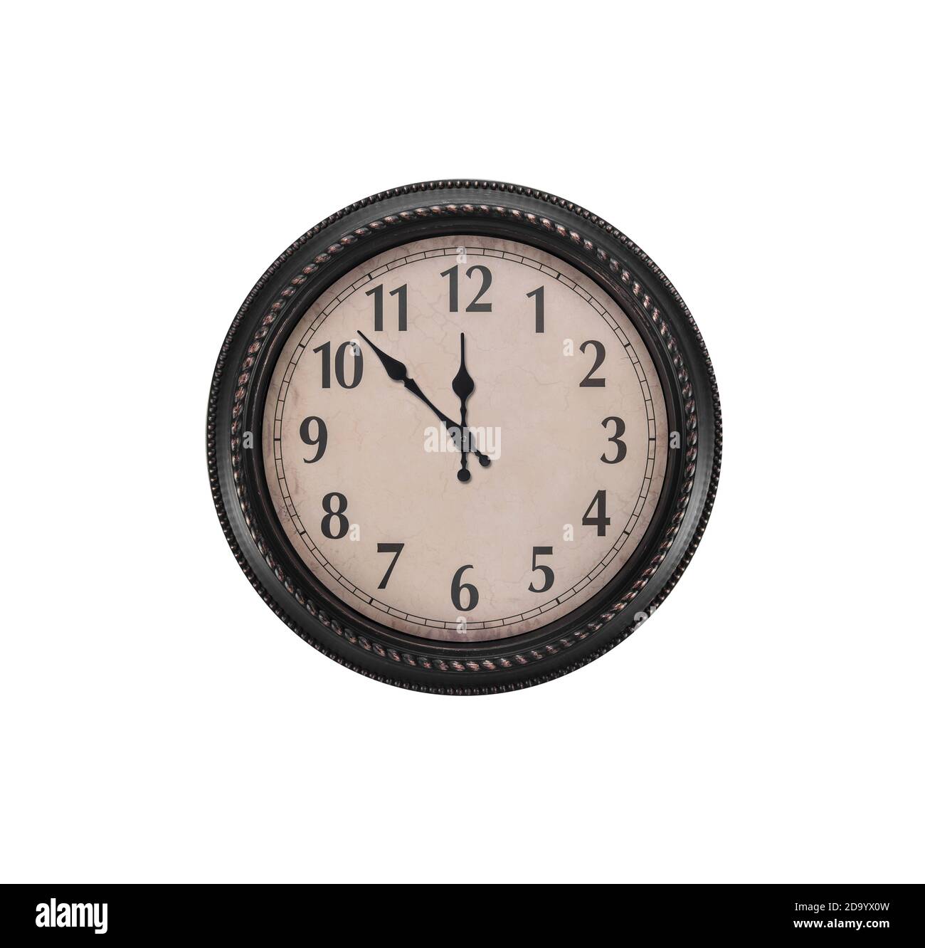 Round clock with arrows isolated on white background Stock Photo - Alamy