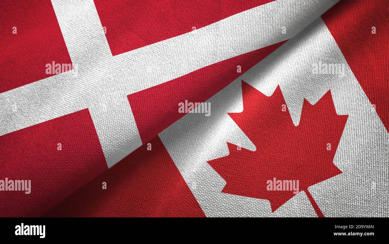 Canada denmark flag hi-res stock photography and images - Alamy