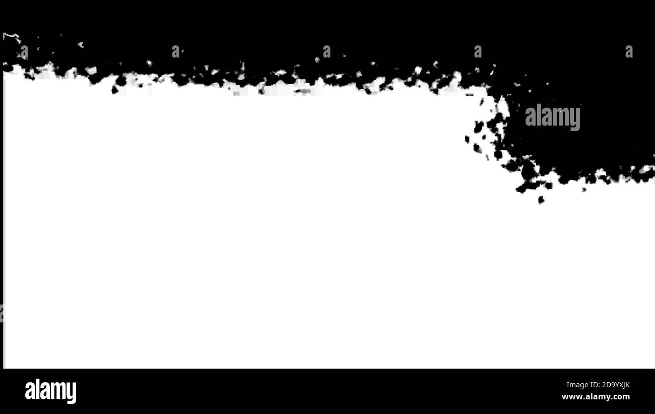 Black and white transition ink paint brush horizontal Grunge texture ...