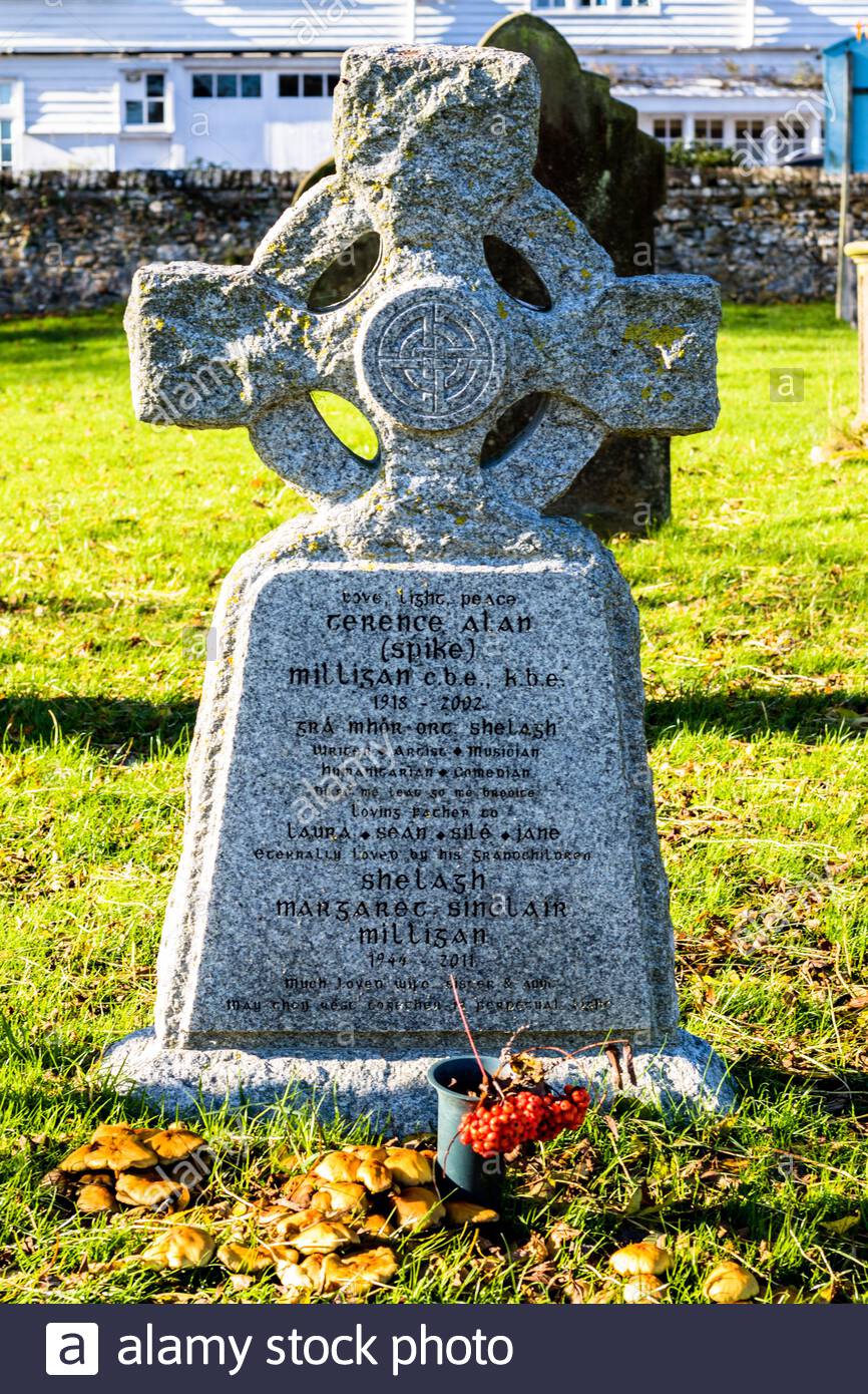 Celtic Cross Headstone In Cemetery High Resolution Stock Photography ...