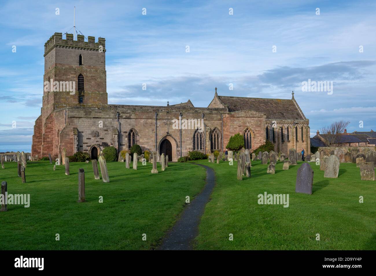 St Aiden's Church, Bamburgh, Northumberland, UK Stock Photo - Alamy