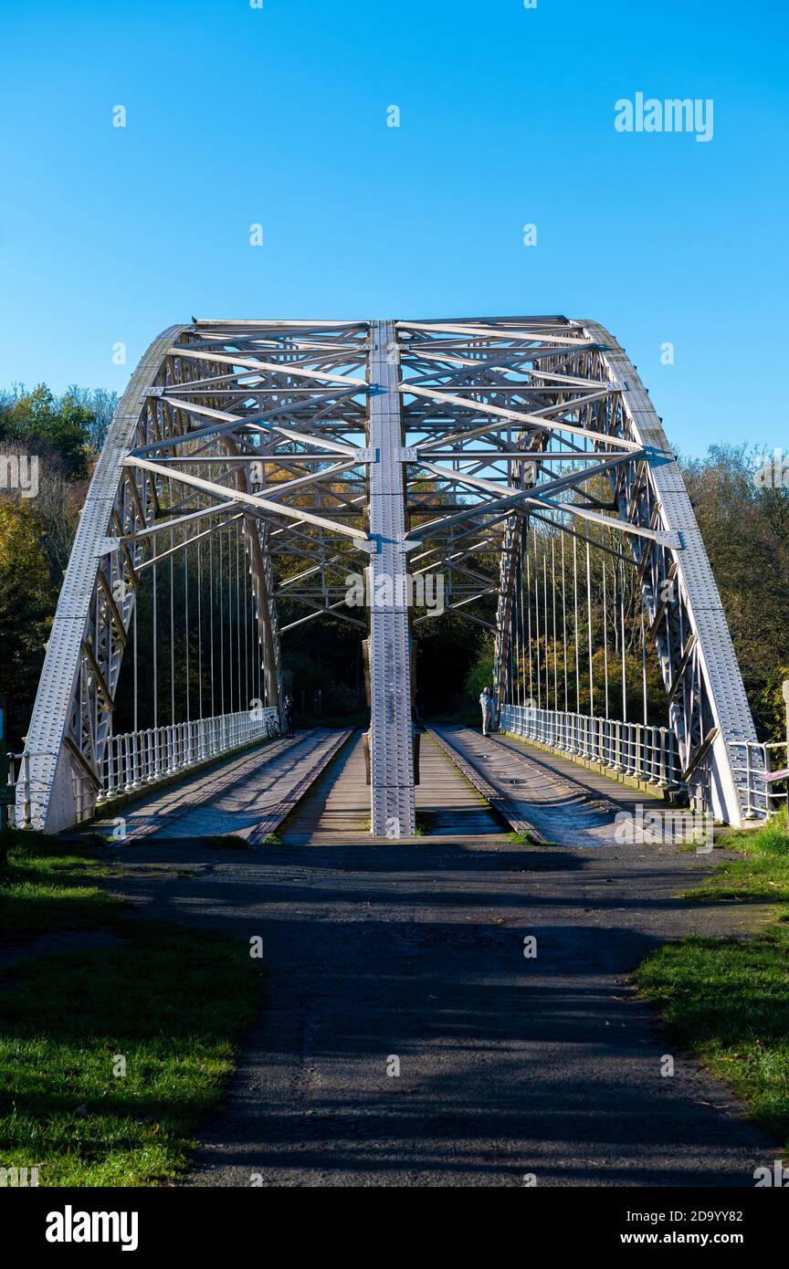 Wylam Railway Bridge, Wylam, Northumberland, UK Stock Photo - Alamy