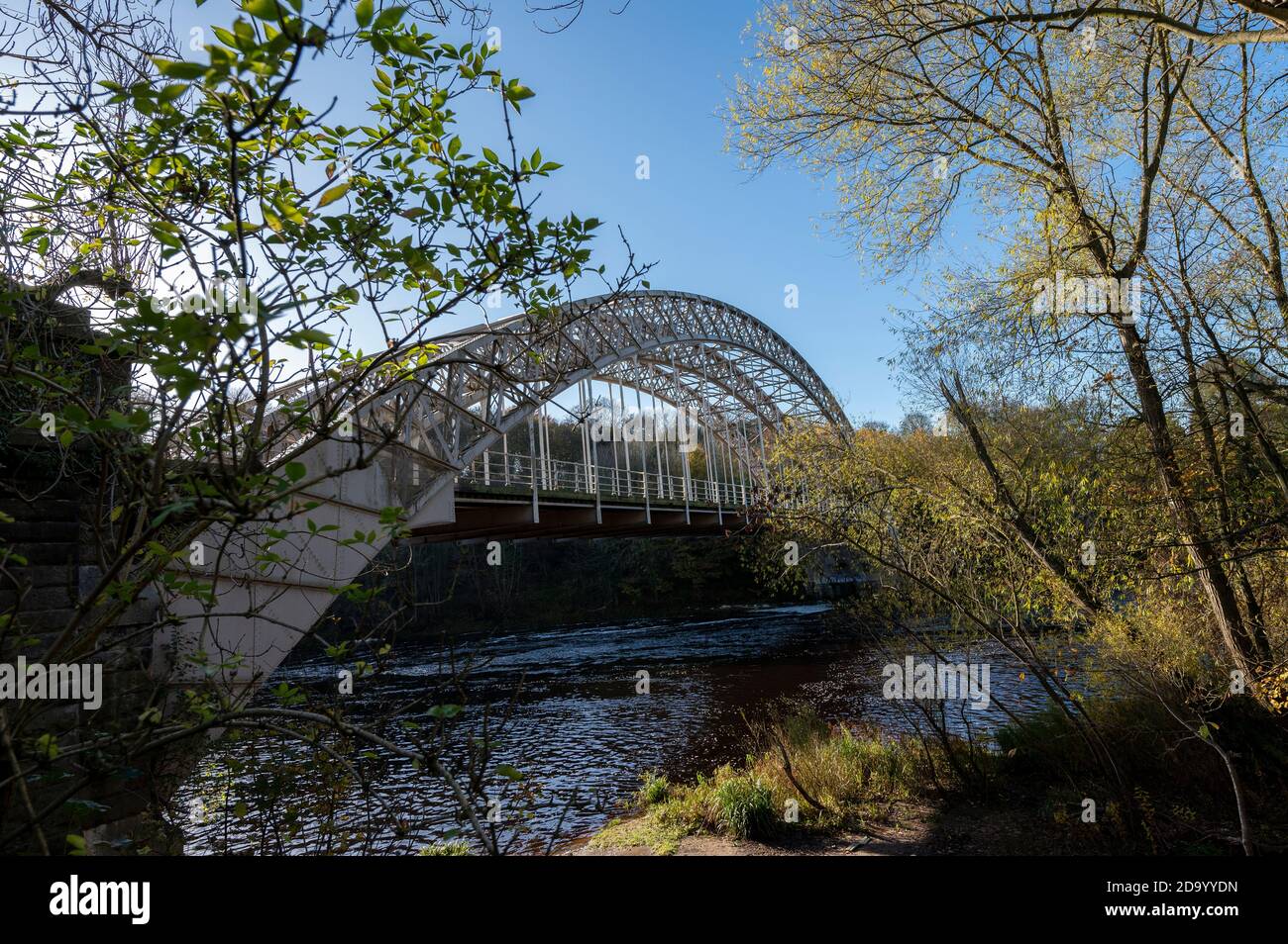 Wylam Railway Bridge, Wylam, Northumberland, UK Stock Photo - Alamy