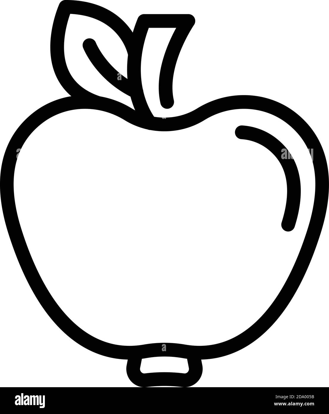 Apple icon. Outline apple vector icon for web design isolated on white ...
