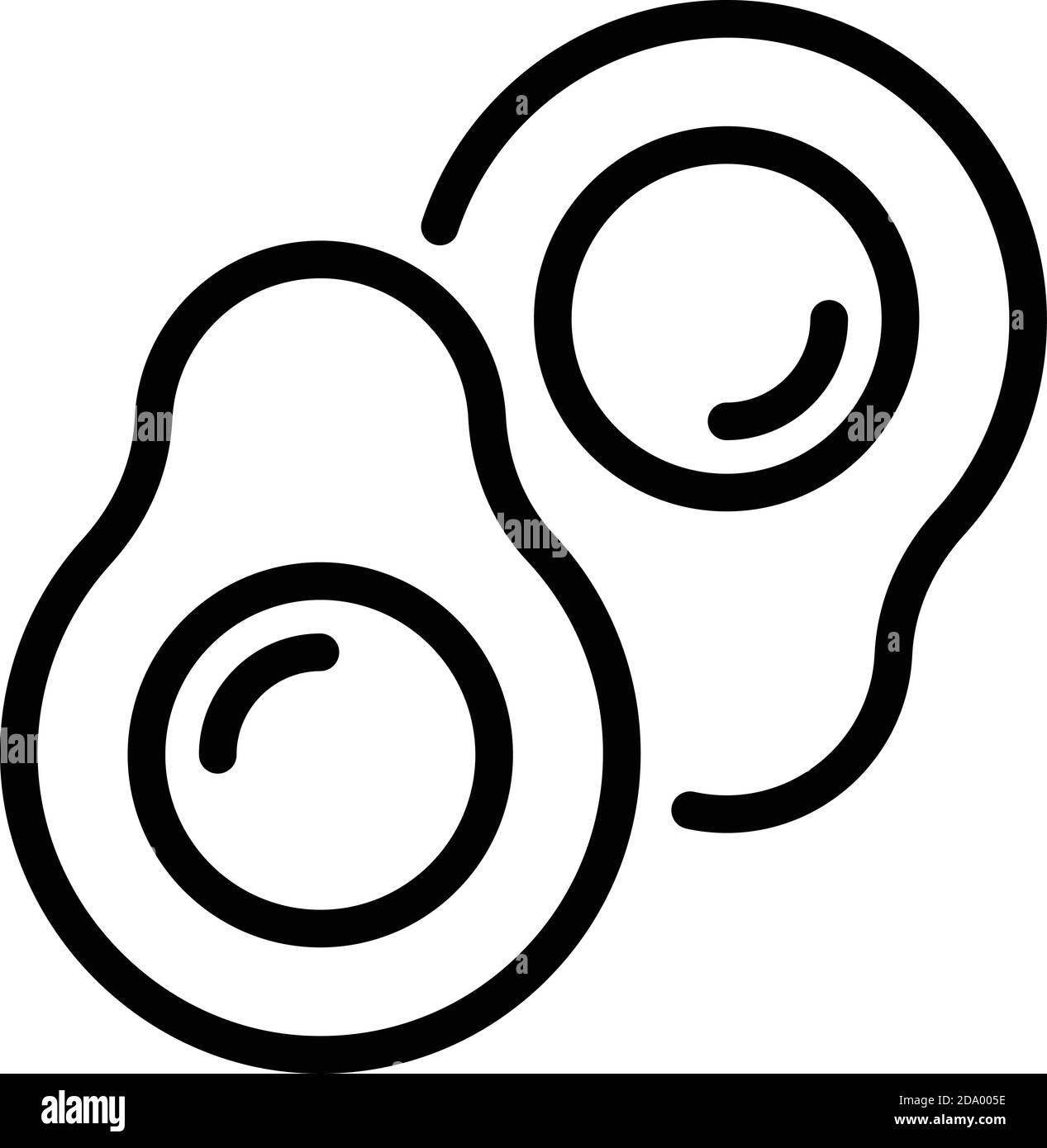 Avocado icon. Outline avocado vector icon for web design isolated on ...