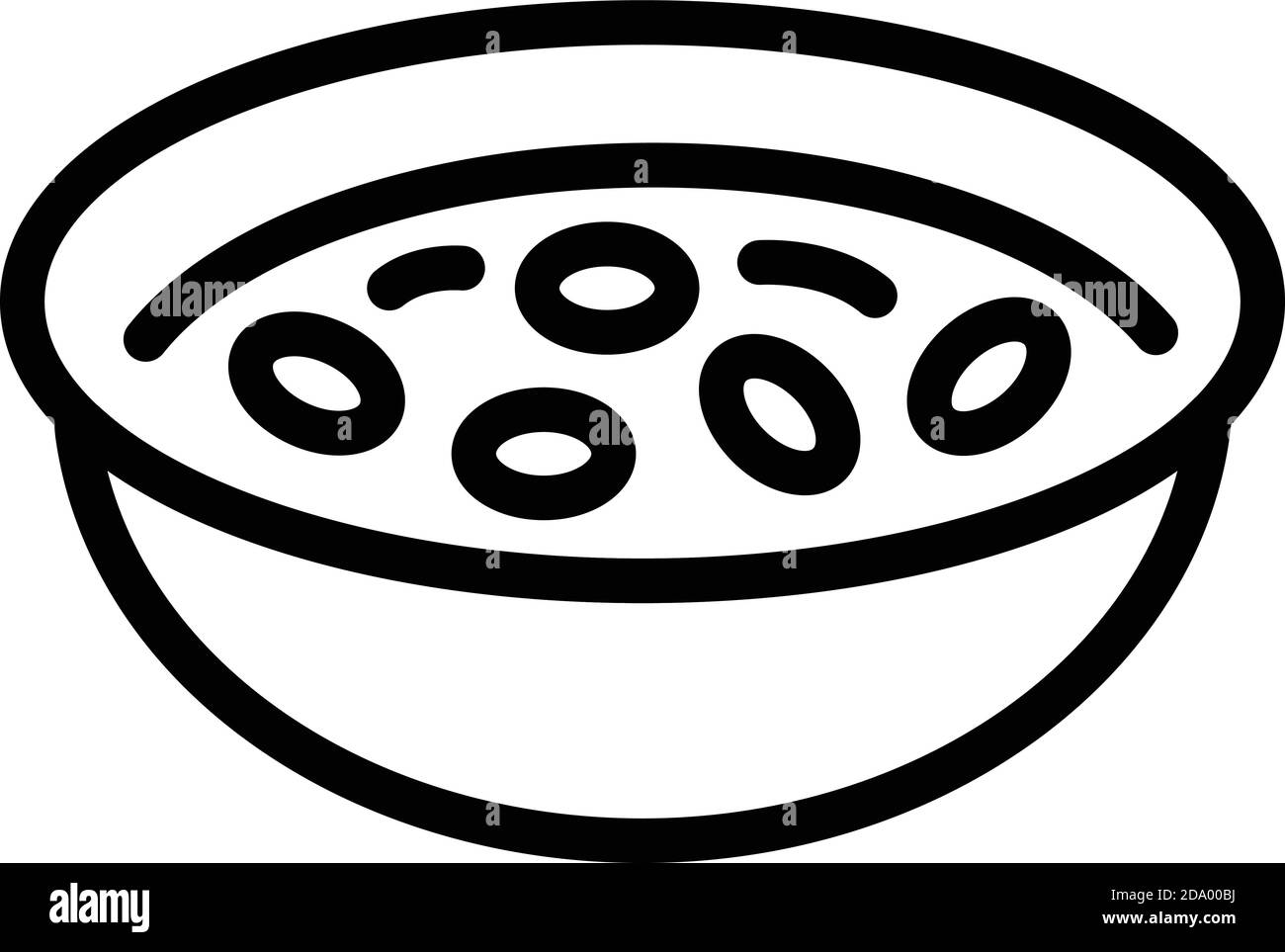 Chowder soup icon. Outline chowder soup vector icon for web design ...