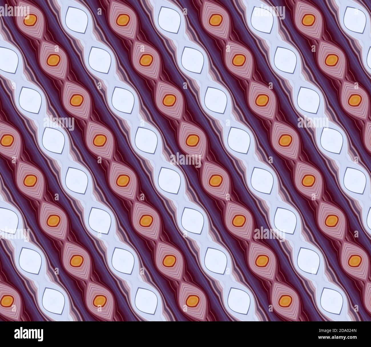 Violet, orange, yellow, pink and white lines and rhombuses, abstract ...