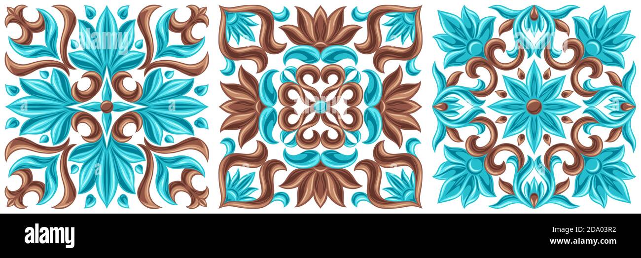 Italian ceramic tile pattern. Mediterranean porcelain pottery Stock ...
