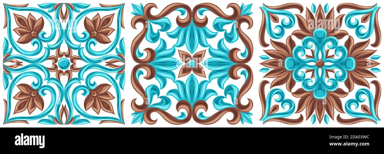 Italian ceramic tile pattern. Mediterranean porcelain pottery Stock ...