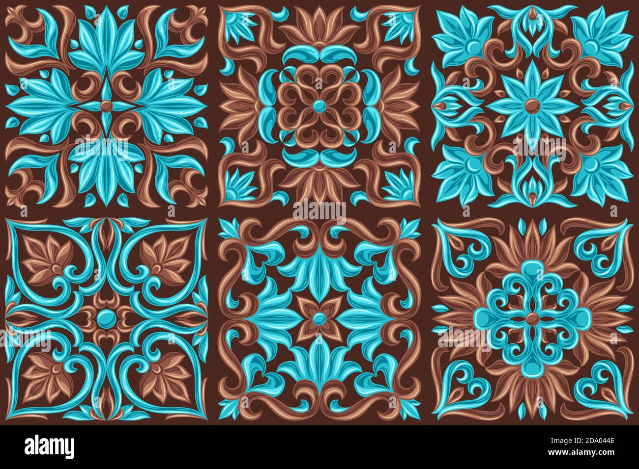 Italian ceramic tile pattern. Mediterranean porcelain pottery Stock ...