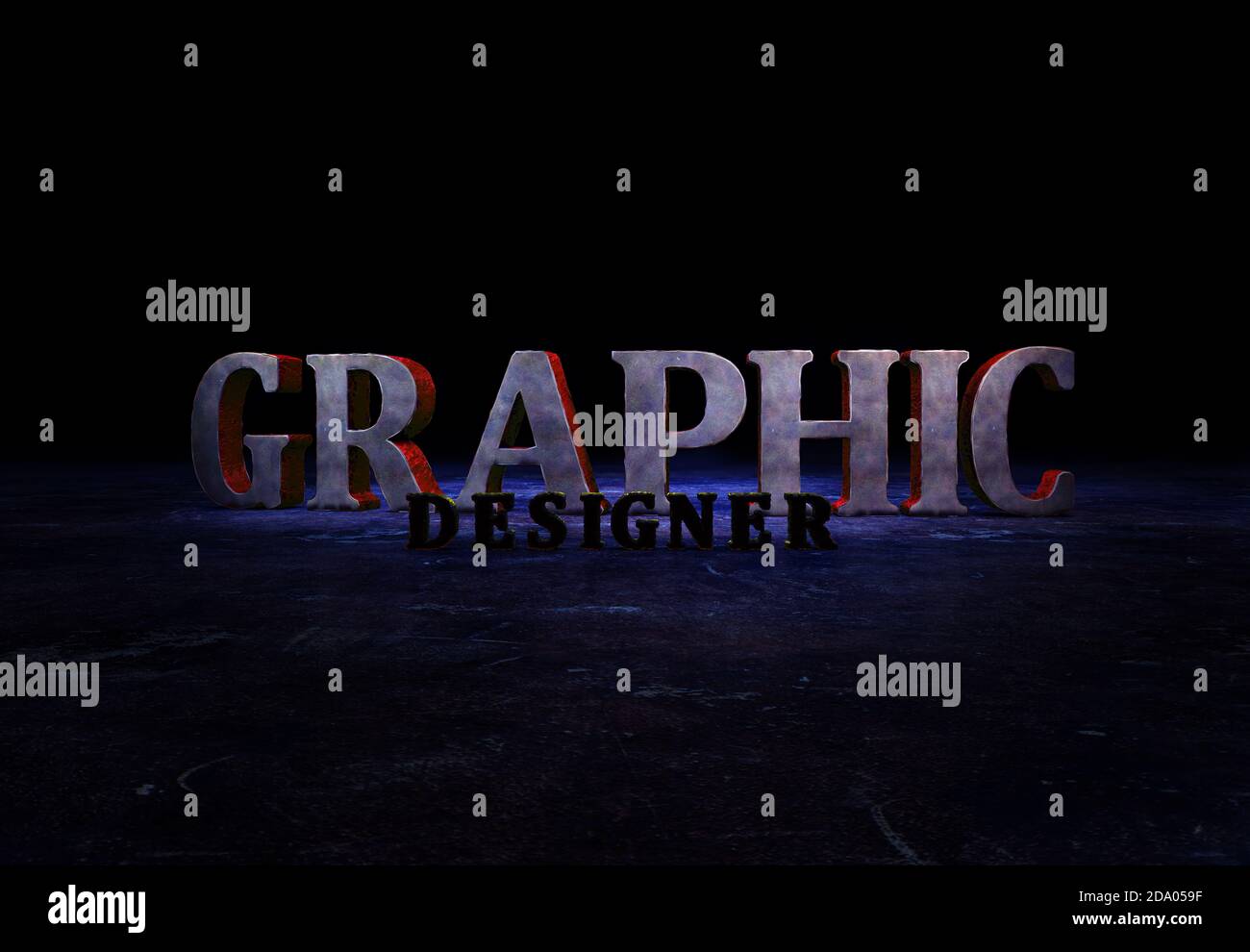 typography, 3d font image Stock Photo - Alamy