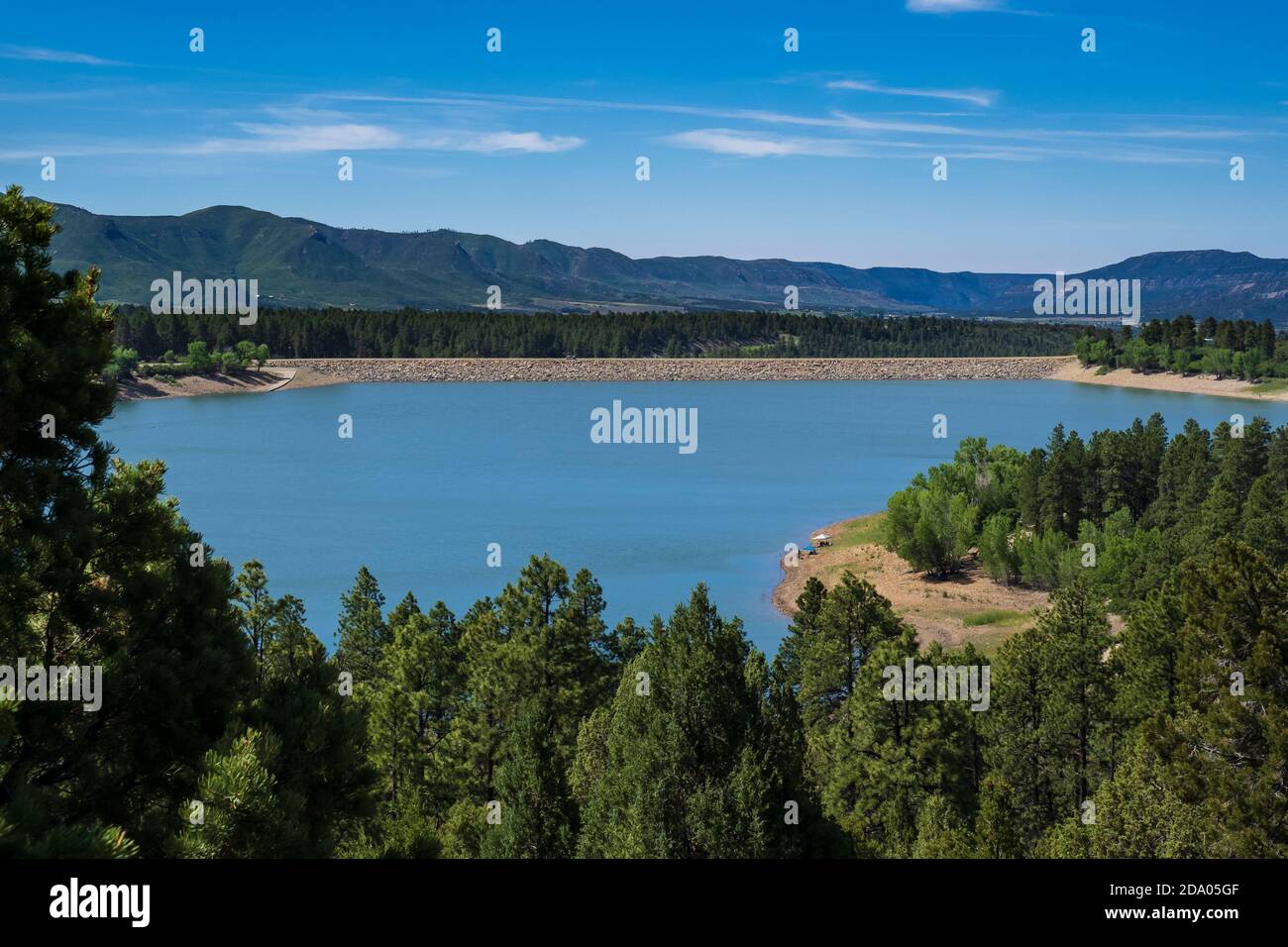 Jackson Gulch Reservoir, Mancos State Park, Mancos, Colorado Stock ...