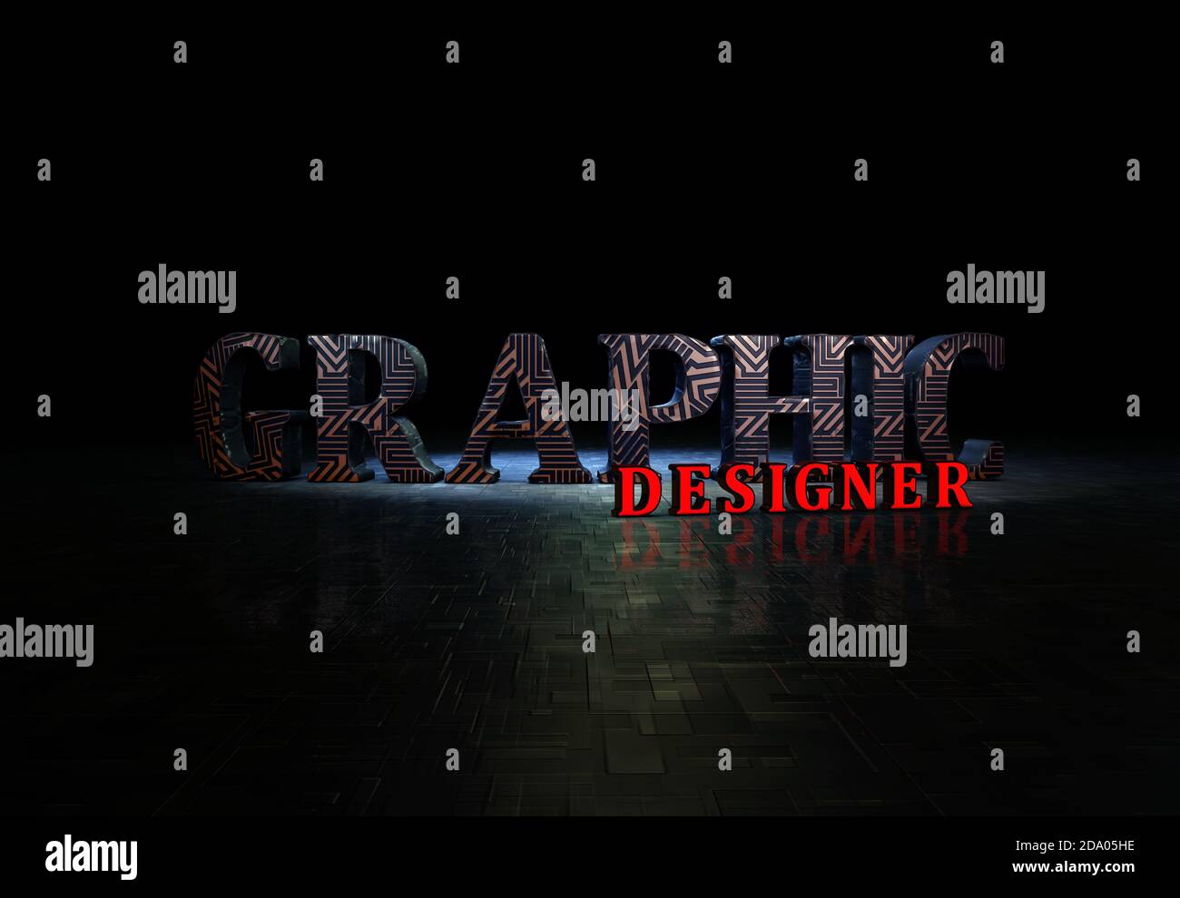 typography, 3d font image Stock Photo - Alamy