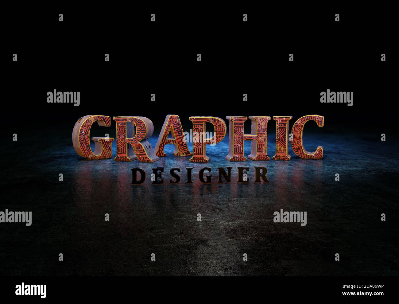 typography, 3d font image Stock Photo - Alamy