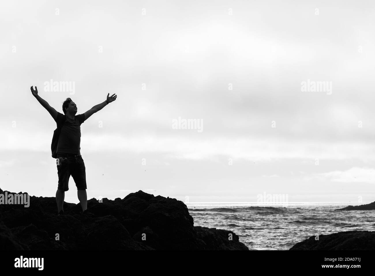 Silhouette feel Black and White Stock Photos & Images - Alamy