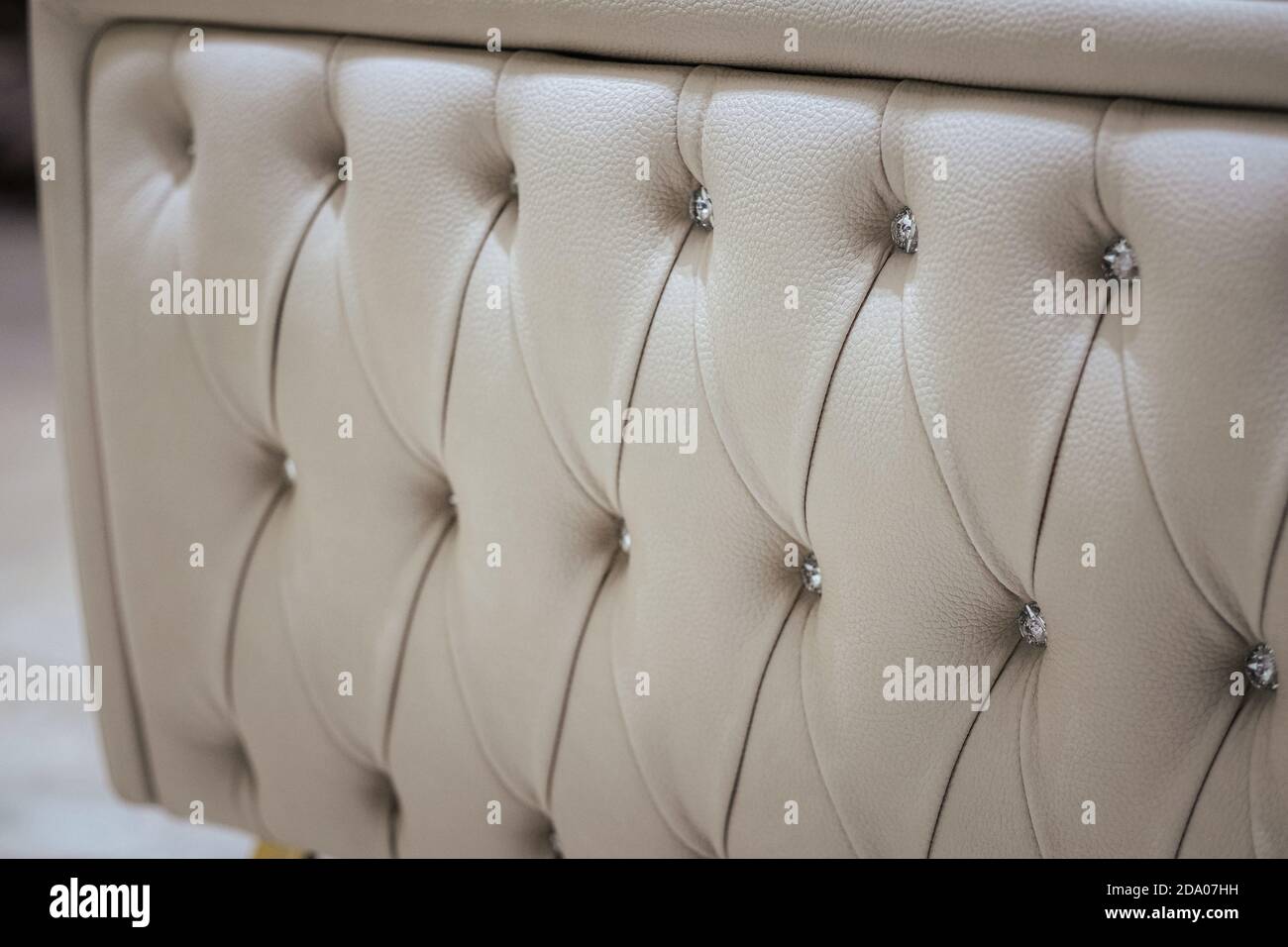 Cream leather interior hi-res stock photography and images - Alamy