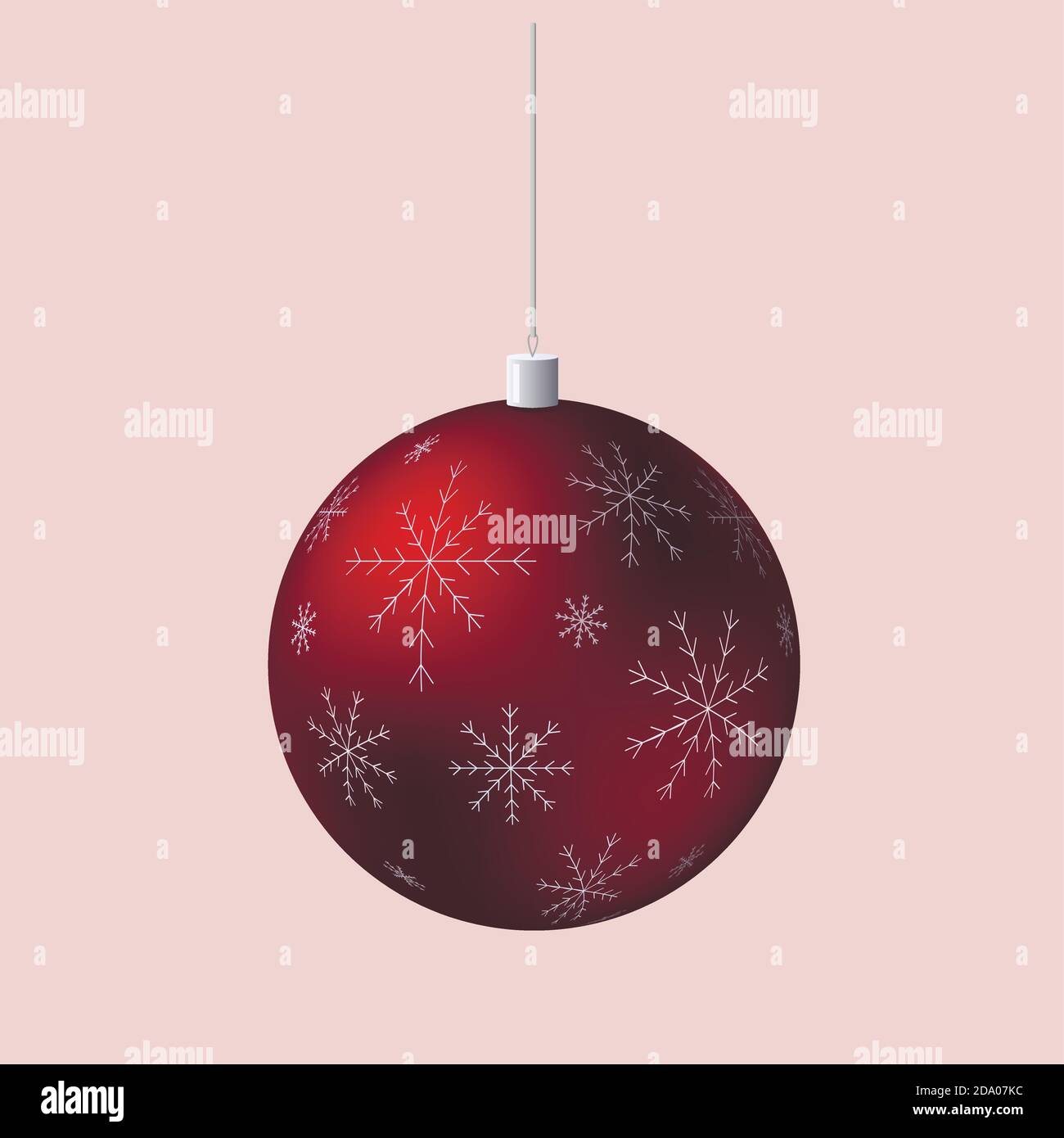 Red toy glass ball Stock Vector Images - Alamy