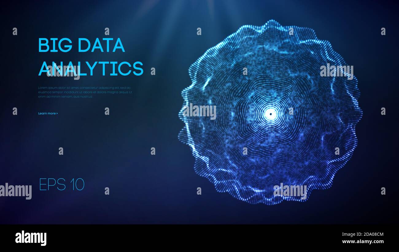 Big data analytics vector. Future technology concept. Web design ...