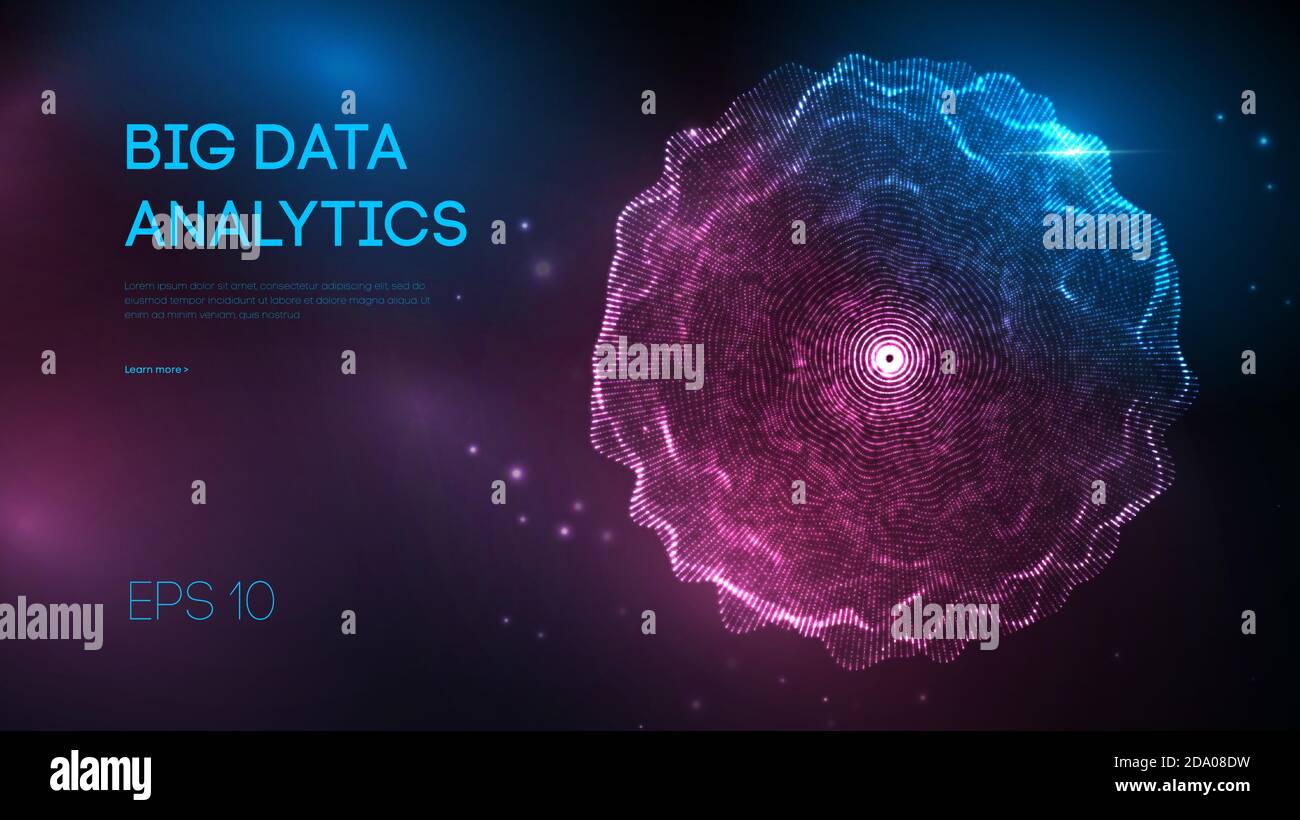Big data analytics vector. Future technology concept. Web design ...