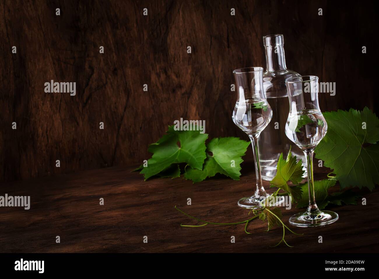 Grape vodka, pisco - traditional Peruvian strong alcoholic drink in ...