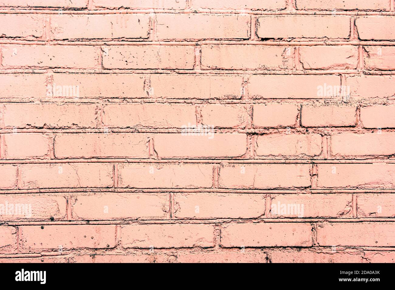 Old pink painted brick wall texture or background. High contrast and ...