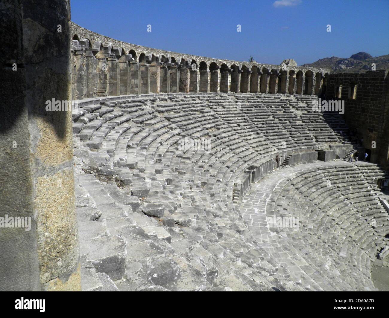 Aspendos, Turkey. Roman amphitheatre Stock Photo - Alamy