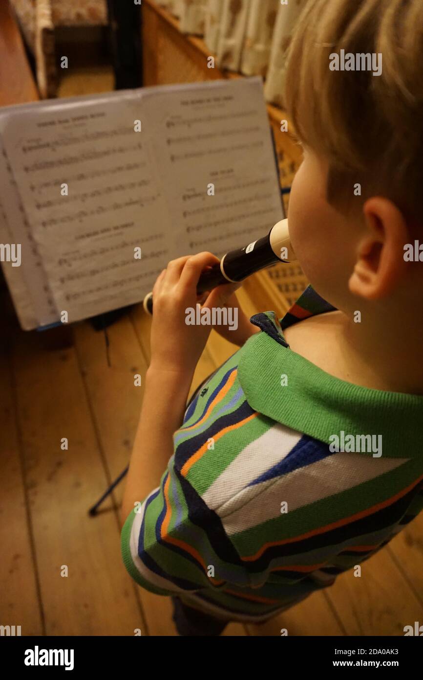 Boy recorder hi-res stock photography and images - Alamy