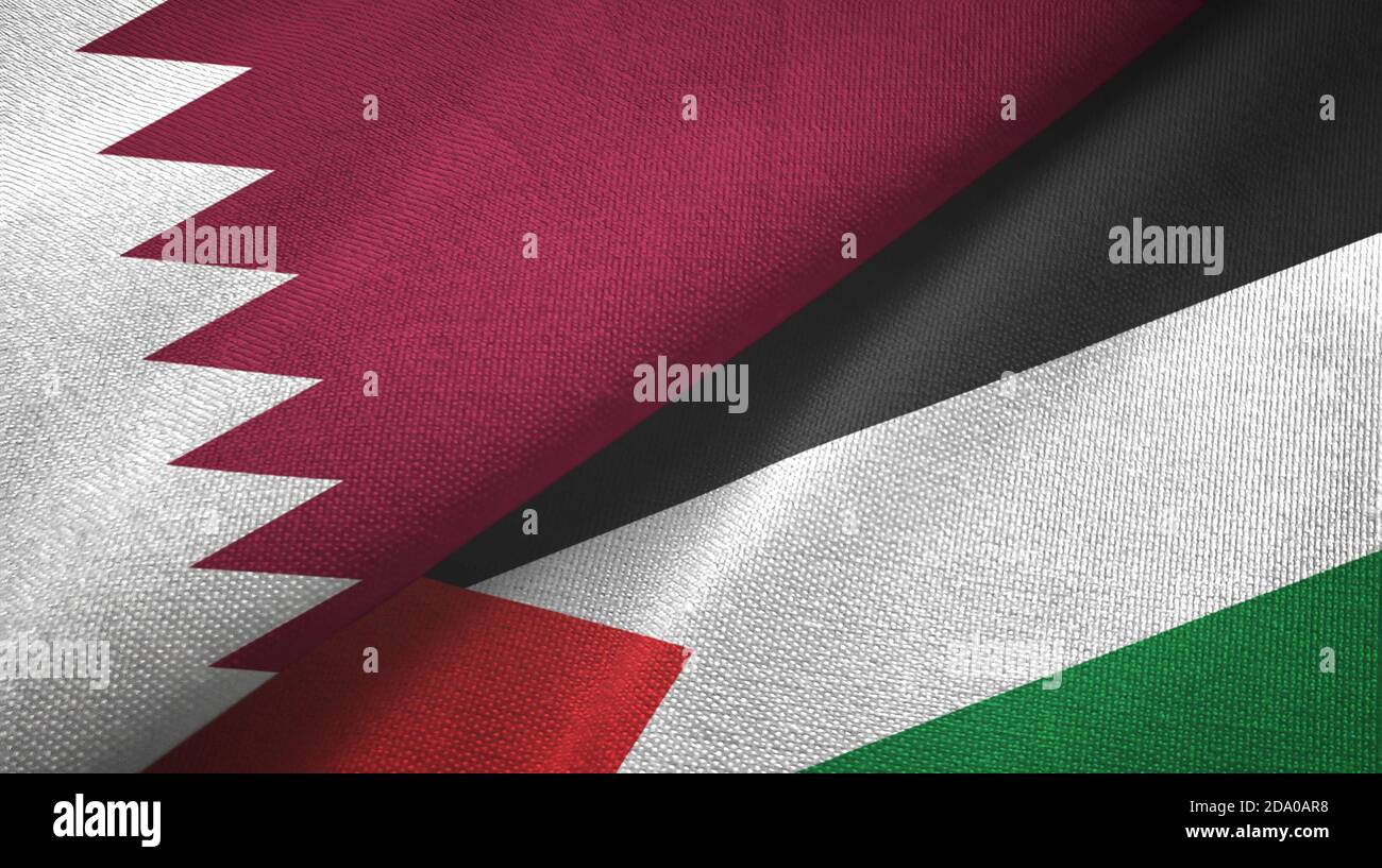 Palestine qatar flag hi-res stock photography and images - Alamy