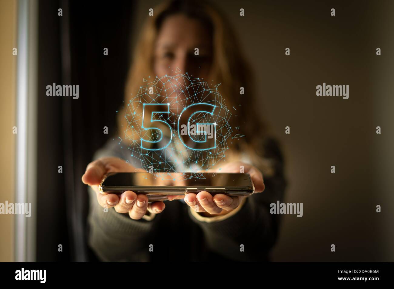 pics at 5G new generation technology is coming Stock Photo - Alamy