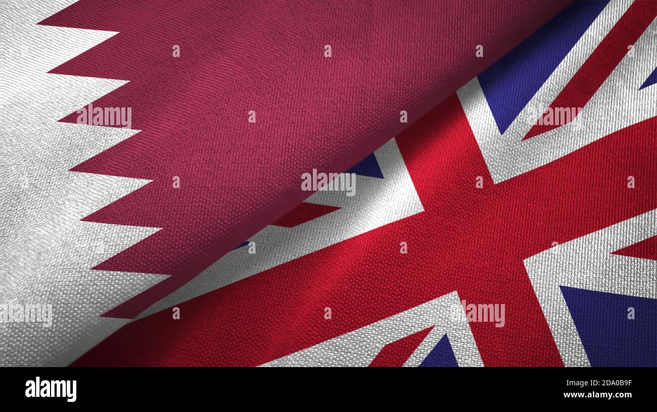 Qatar United Kingdom Flag High Resolution Stock Photography and Images ...