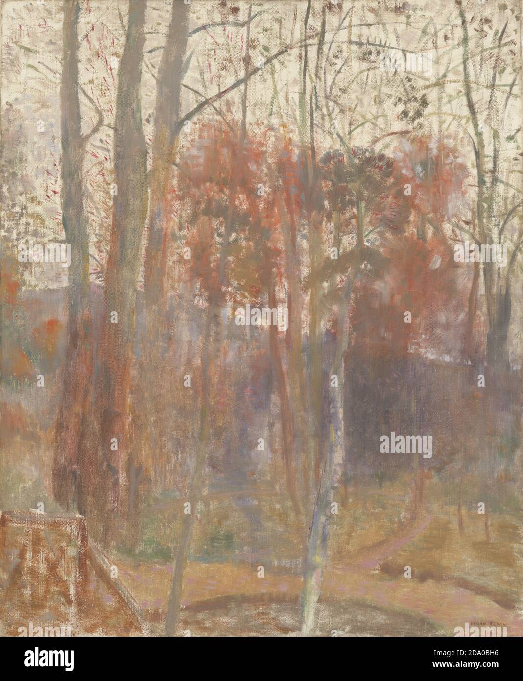 Odilon Redon - Trees in Bièvres, after 1900. Famous painting. High ...