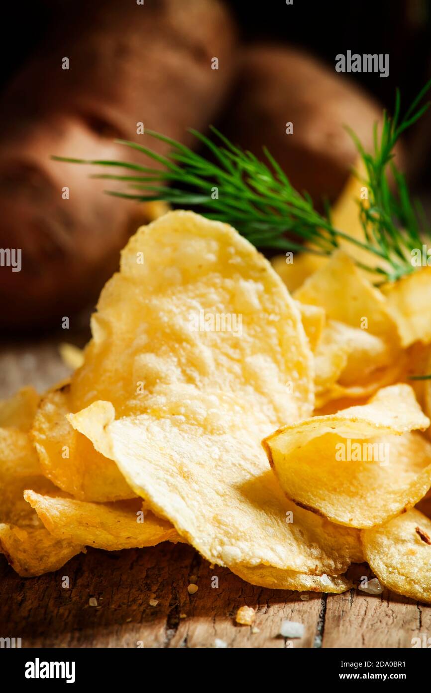Vintage potato chips bag hi-res stock photography and images - Alamy