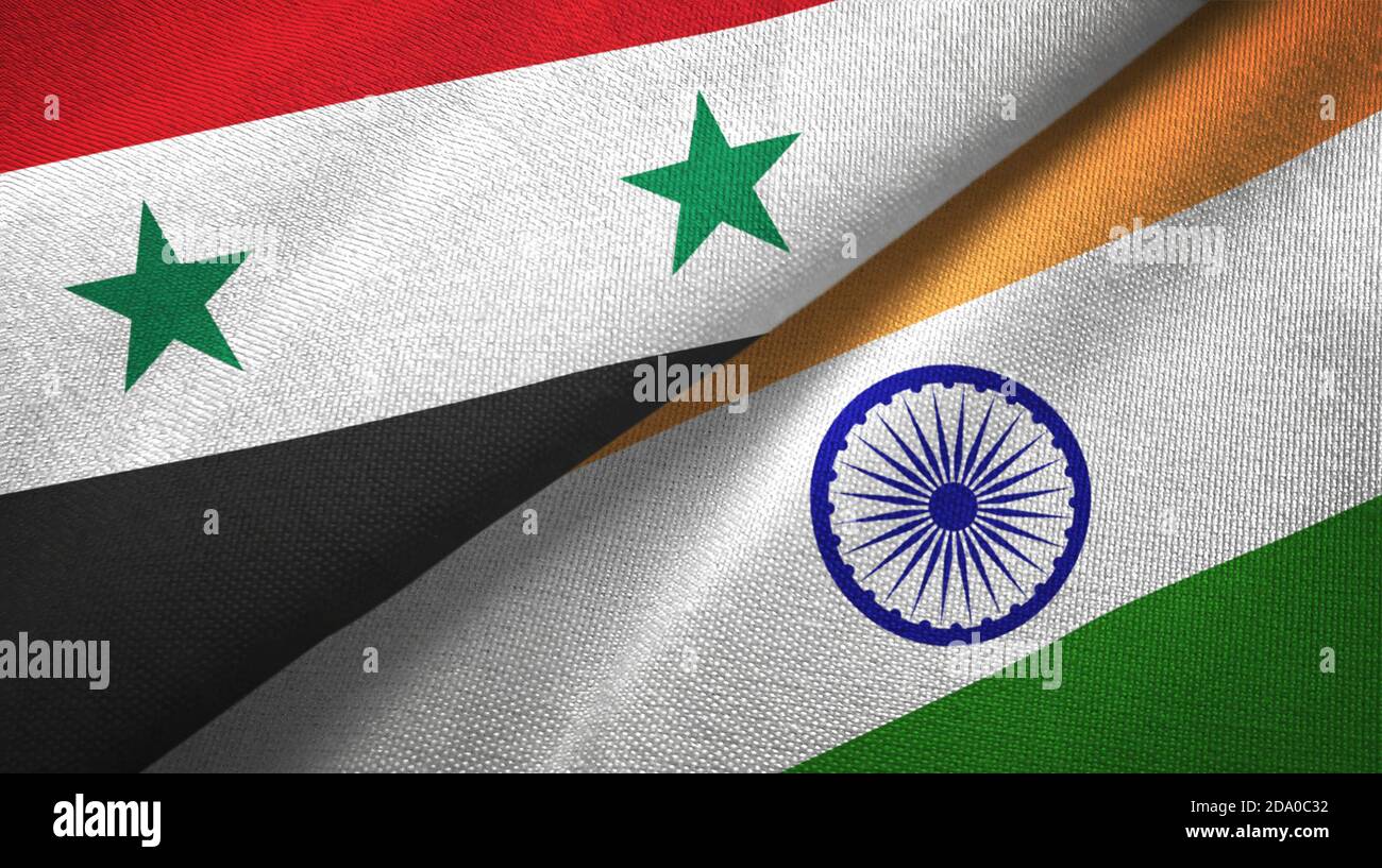 Syria india flag hi-res stock photography and images - Alamy