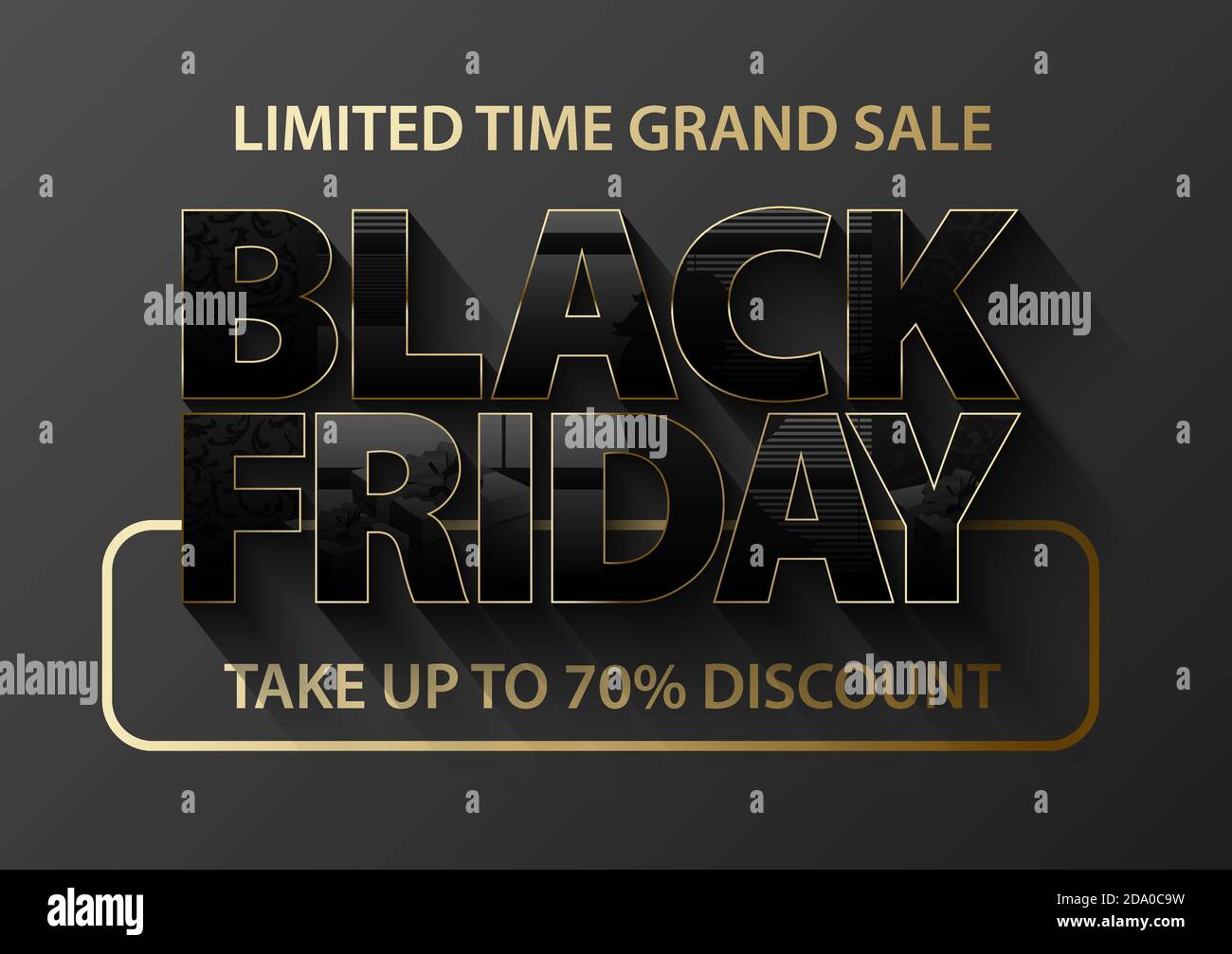 Black grey sale poster Stock Vector Images - Alamy