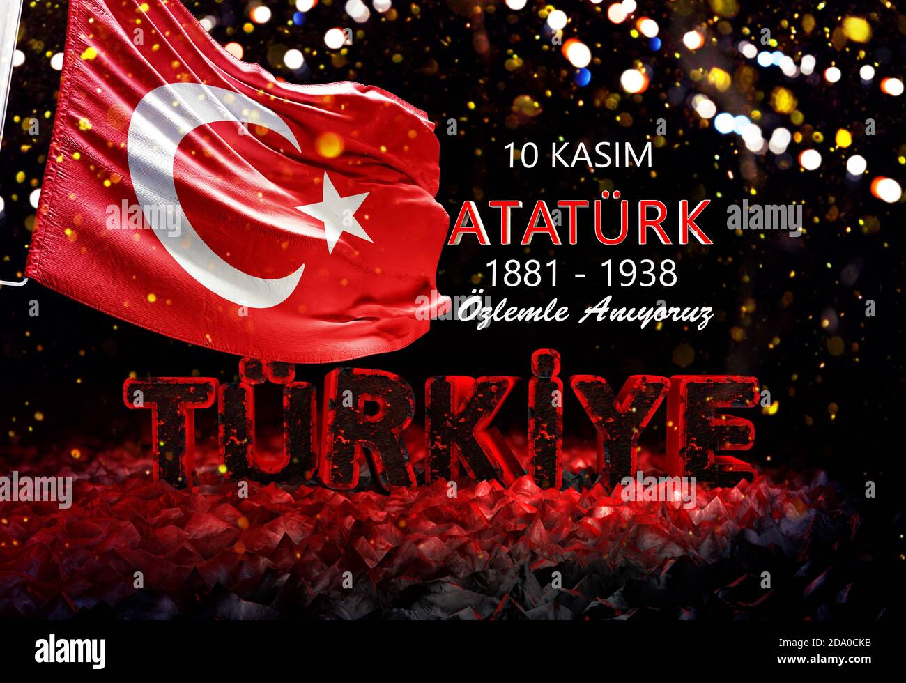Turkey and Turkish Flag important days Stock Photo - Alamy