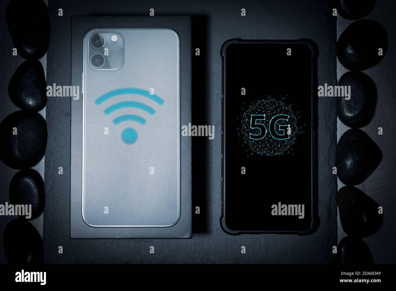 pics at 5G new generation technology is coming Stock Photo - Alamy