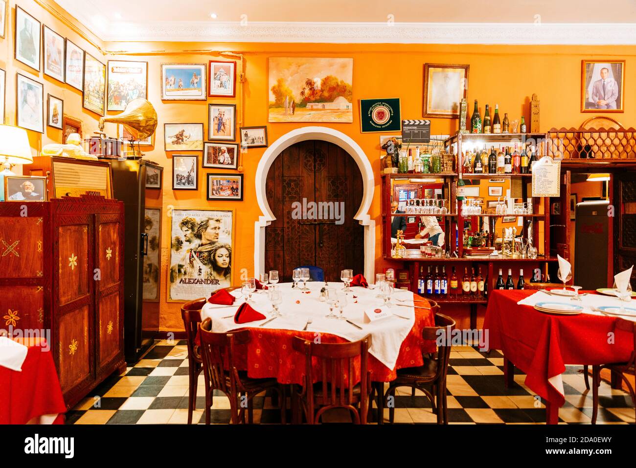 Dimitri Restaurant. Decorated with photographs of movies shot in the ...