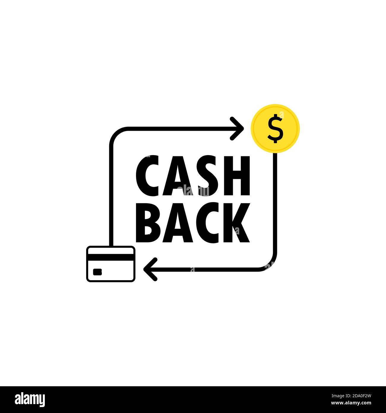 Cash back service icon. Money return symbol. Vector on isolated white ...