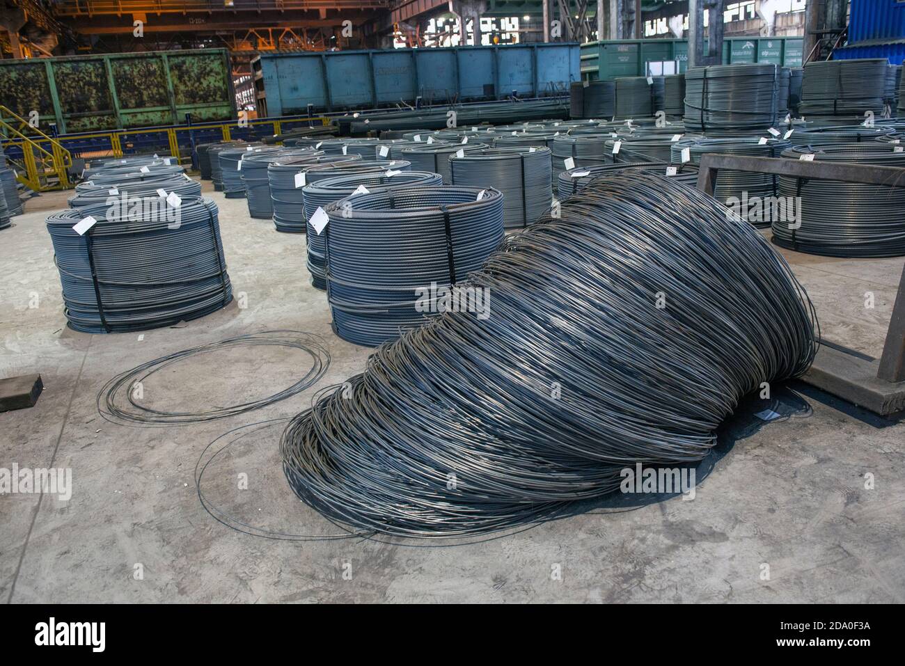 Steel sheets rolled up into rolls. Export Steel. Packing of steel for ...