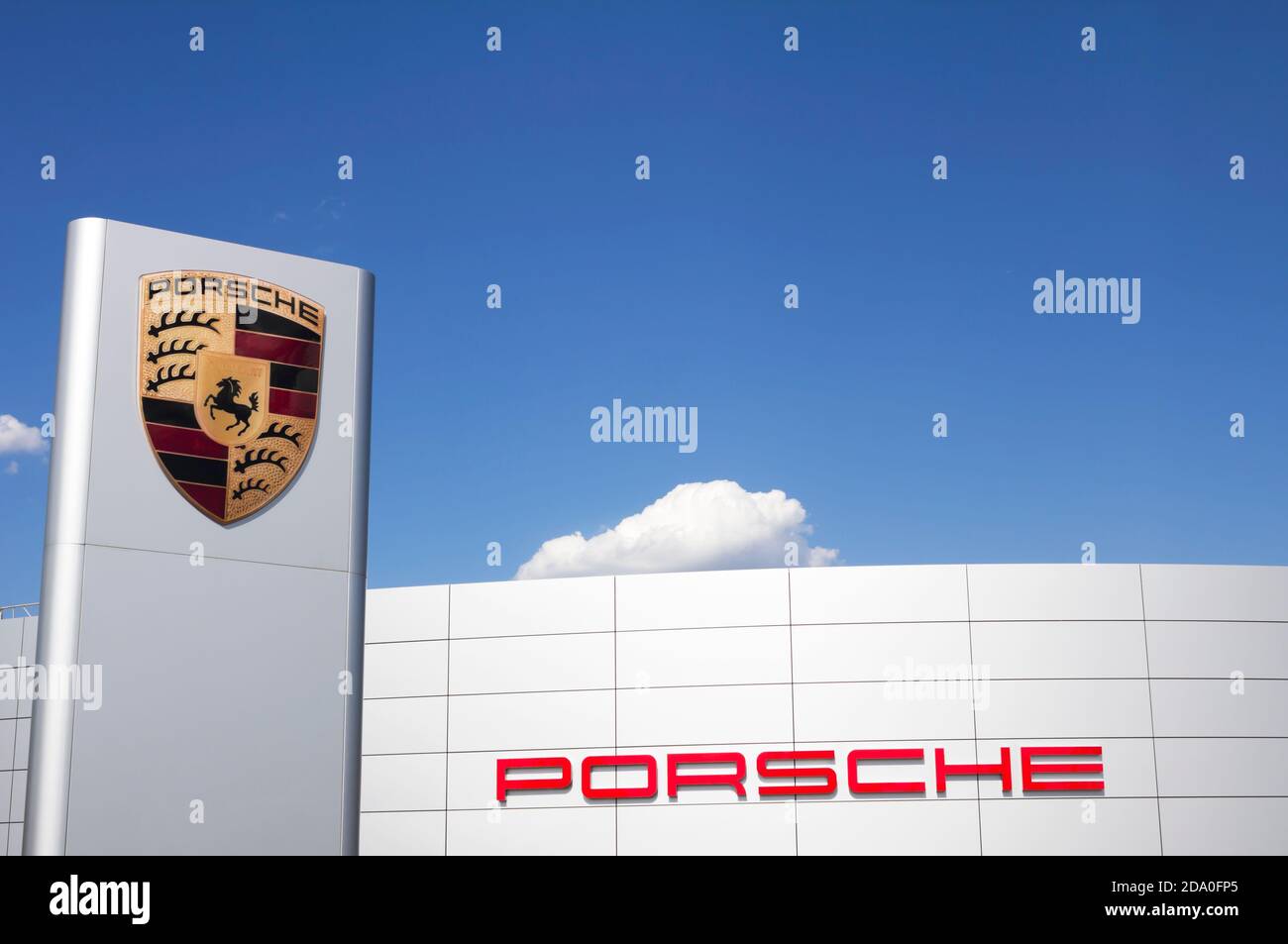 Nurnberg, Germany: Porsche car manufacturer. Porsche is a German sports ...