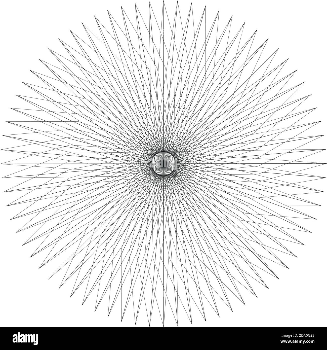 Guilloche Pattern Rosette for certificate or other security papers ...